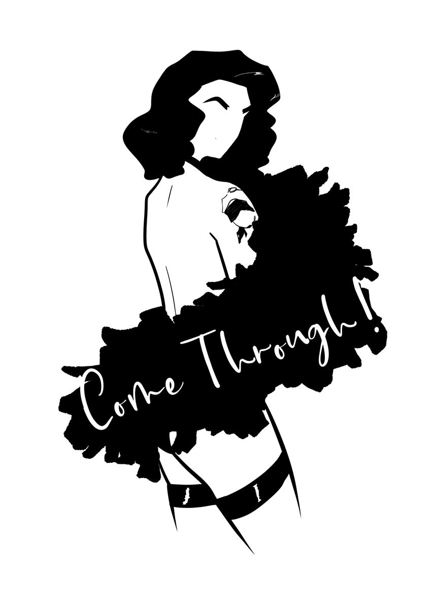 'Come Through' Poster, picture, metal print, paint by Laura Helsby ...