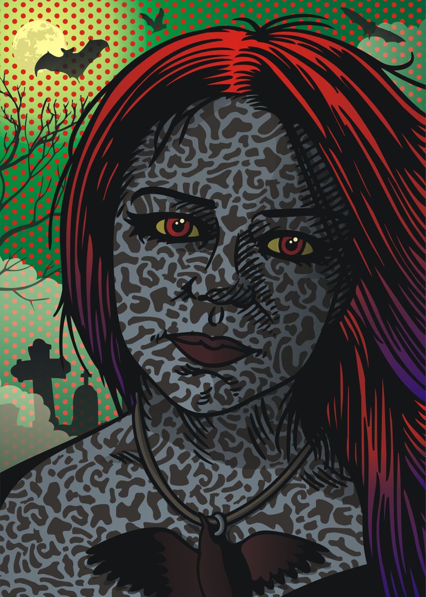 'Dasha' Poster, picture, metal print, paint by Niño Jesús | Displate