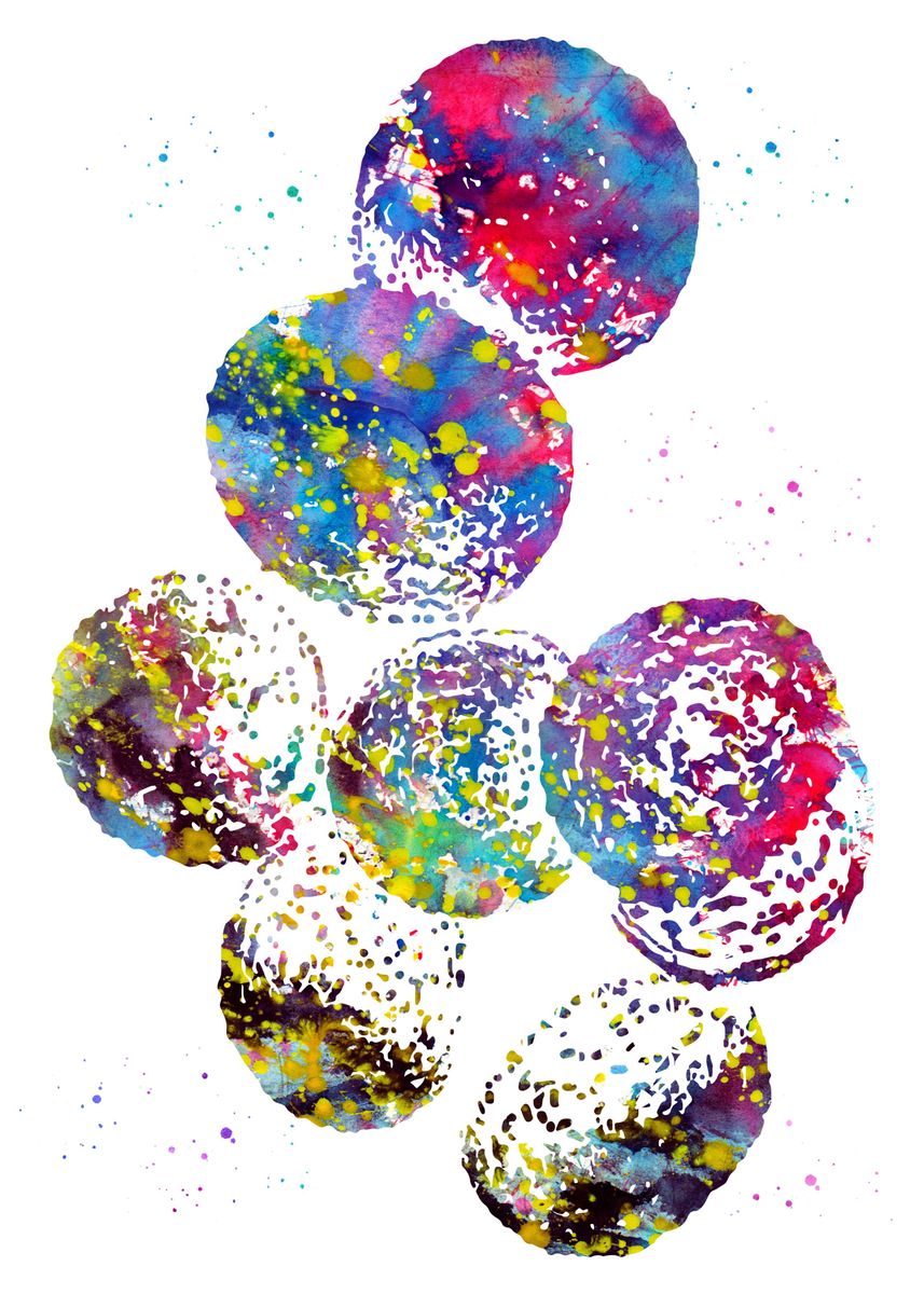 'Staphylococcus Aureus ' Poster, picture, metal print, paint by Erzebet ...