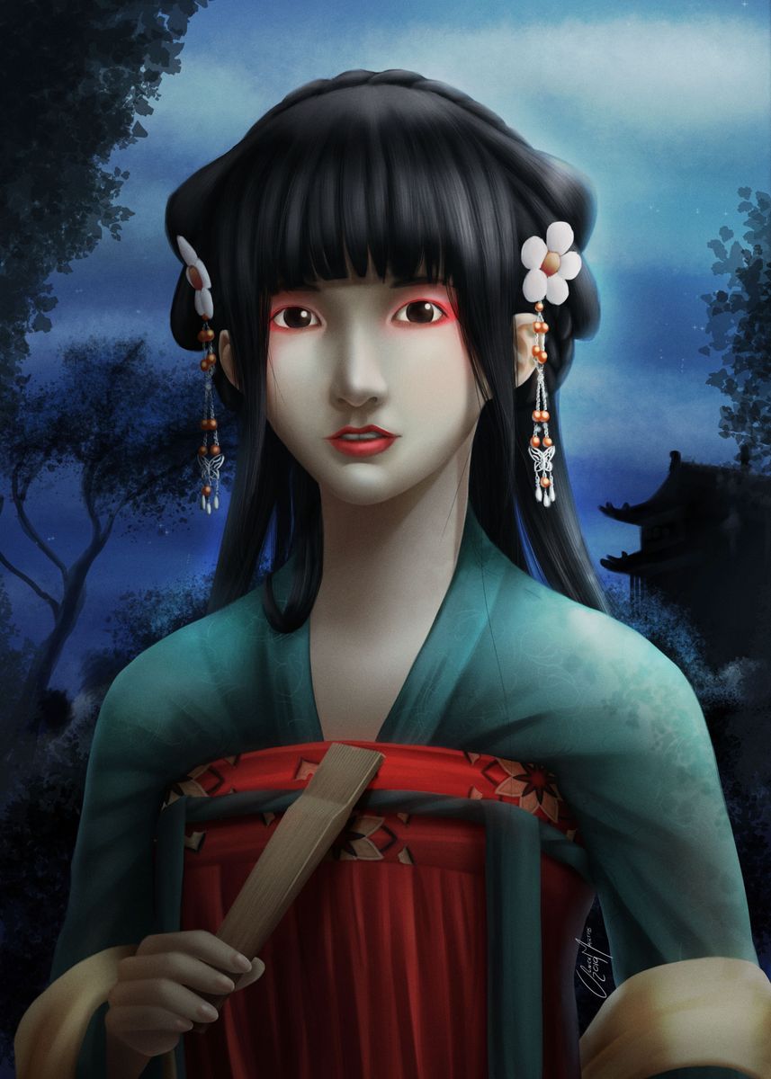 'Tang Moonlight' Poster, picture, metal print, paint by Junior Martins ...