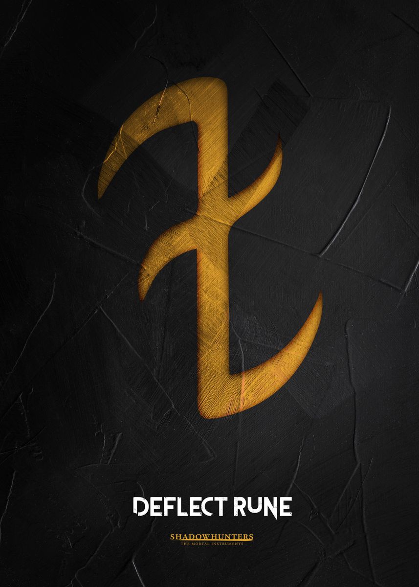 'The Deflect Rune' Poster, picture, metal print, paint by Aaki | Displate