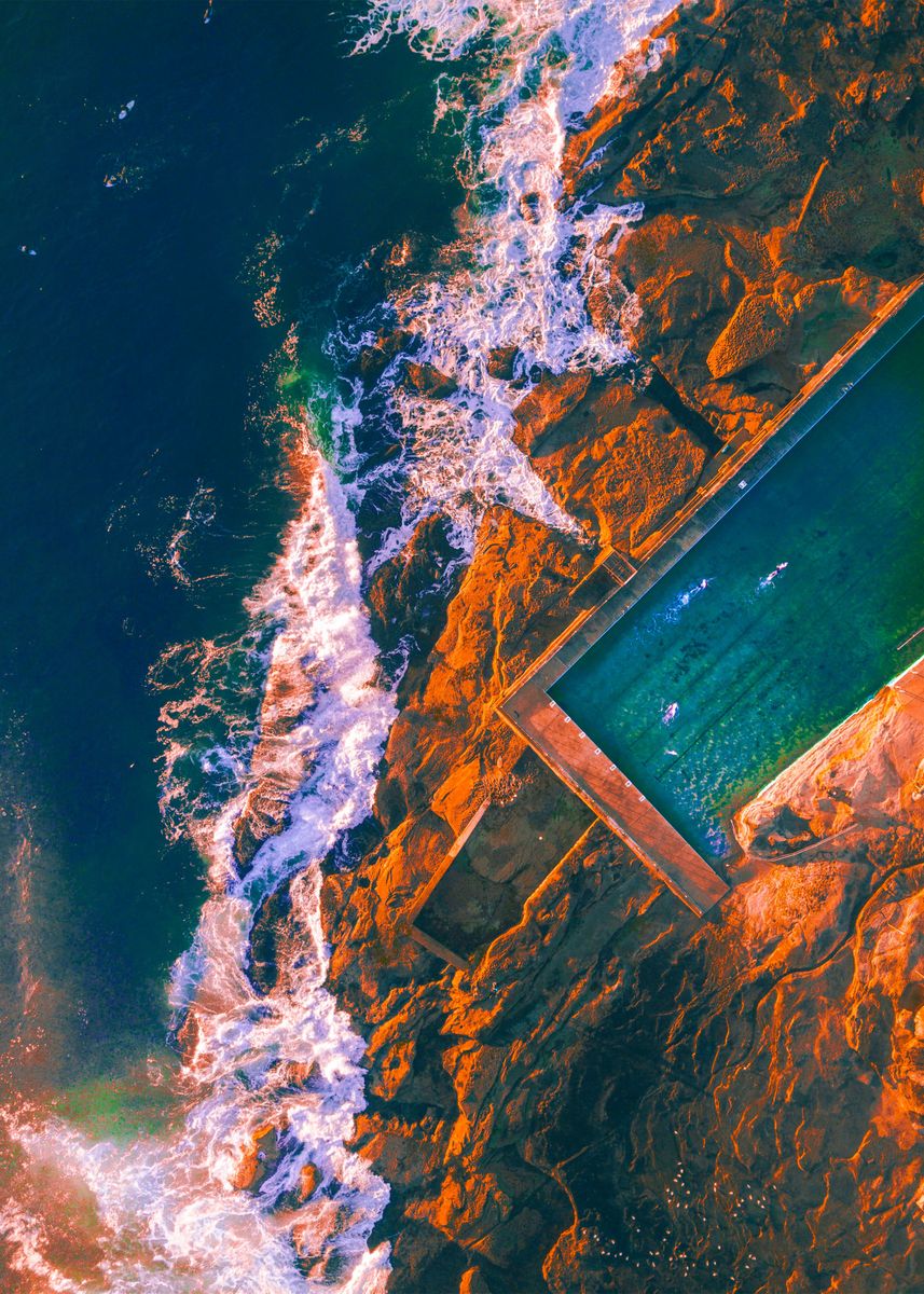 'World From Above' Poster by Stunning Wallpapers | Displate