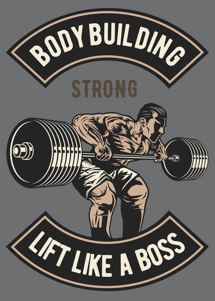 'Bodybuilding' Poster by Chris Simmons | Displate