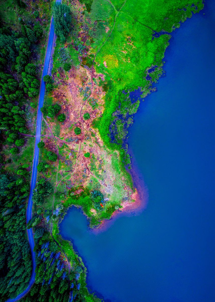 'World From Above' Poster by Stunning Wallpapers | Displate