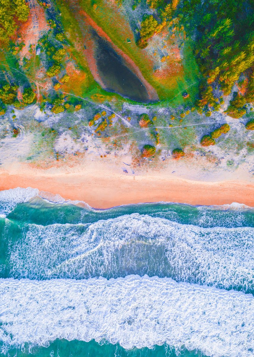 'World From Above' Poster by Stunning Wallpapers | Displate