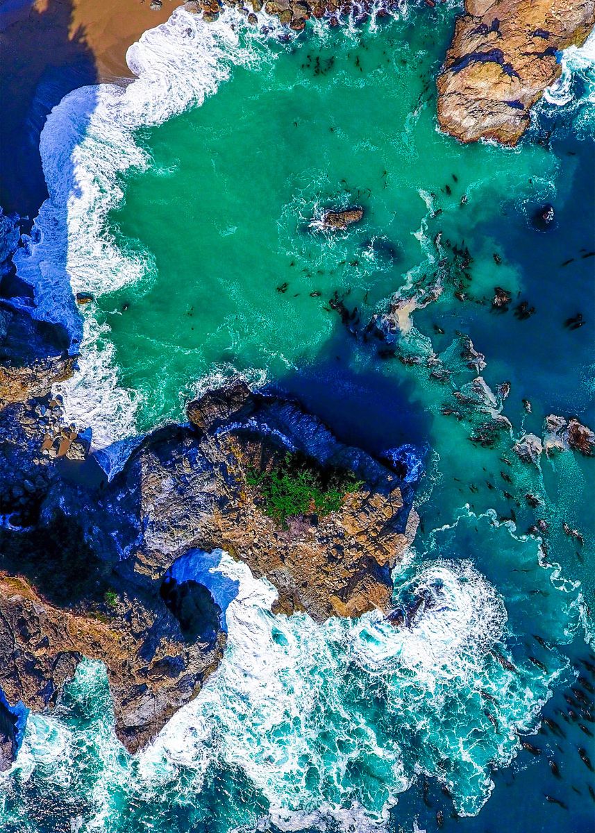 'World From Above' Poster by Stunning Wallpapers | Displate