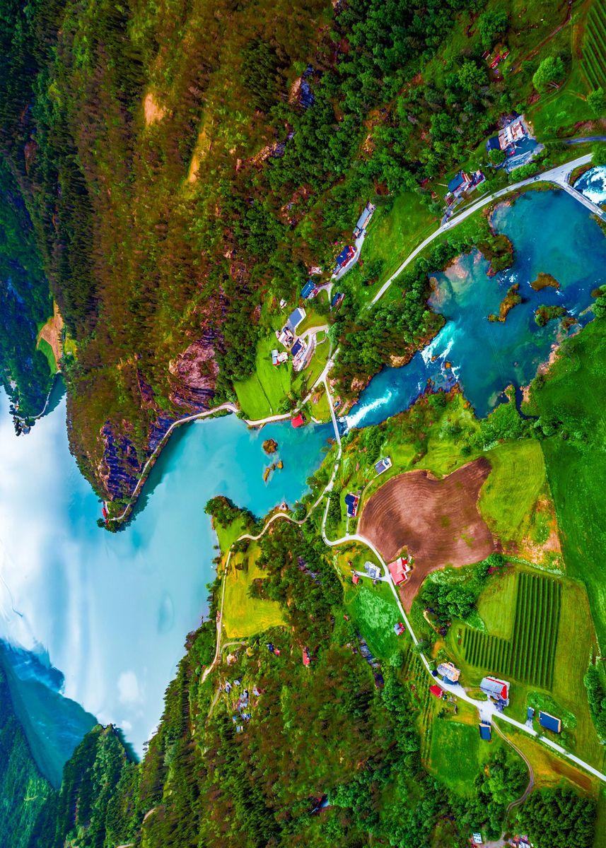 'World From Above' Poster by Stunning Wallpapers | Displate