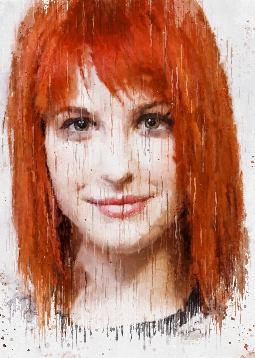 'Hayley Williams' Poster, picture, metal print, paint by The Poster ...