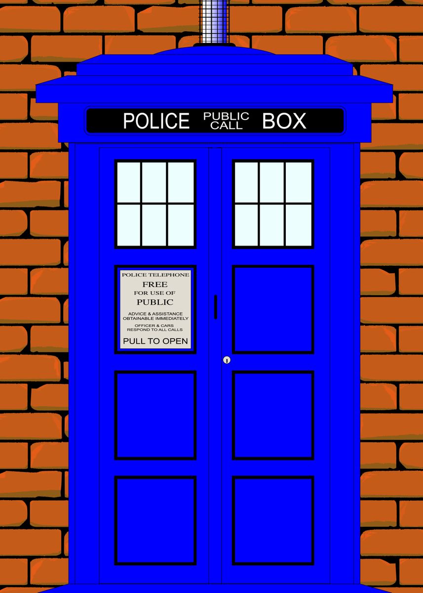 'British Police Box' Poster, picture, metal print, paint by HomeStead ...