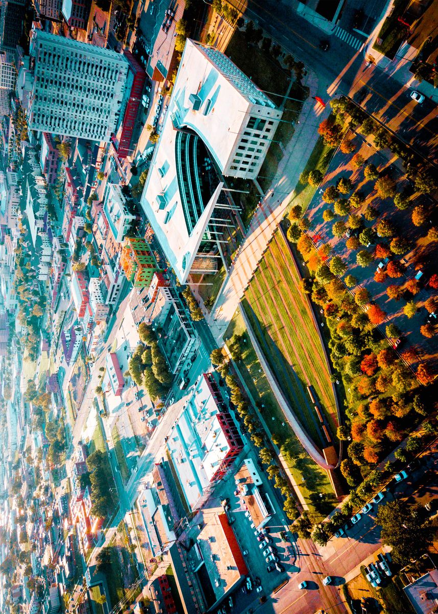 'World From Above' Poster by Stunning Wallpapers | Displate