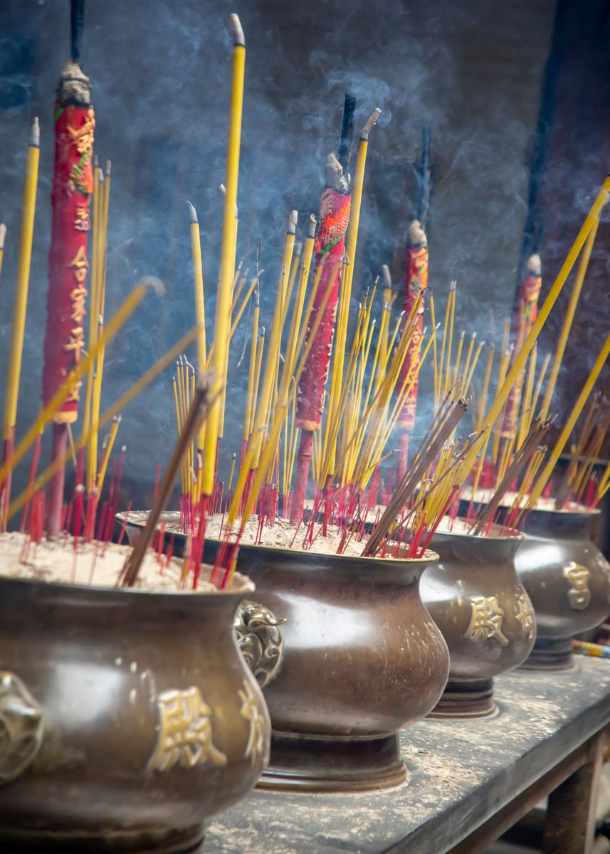 'Pots of Incense' Poster, picture, metal print, paint by Karen Foley ...