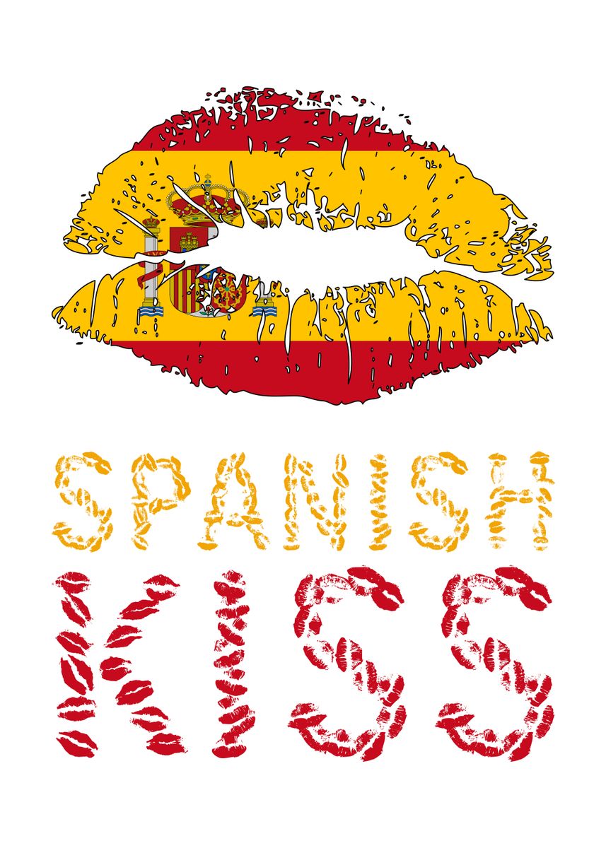 'Spanish Kiss' Poster, picture, metal print, paint by Art Ofphotos ...