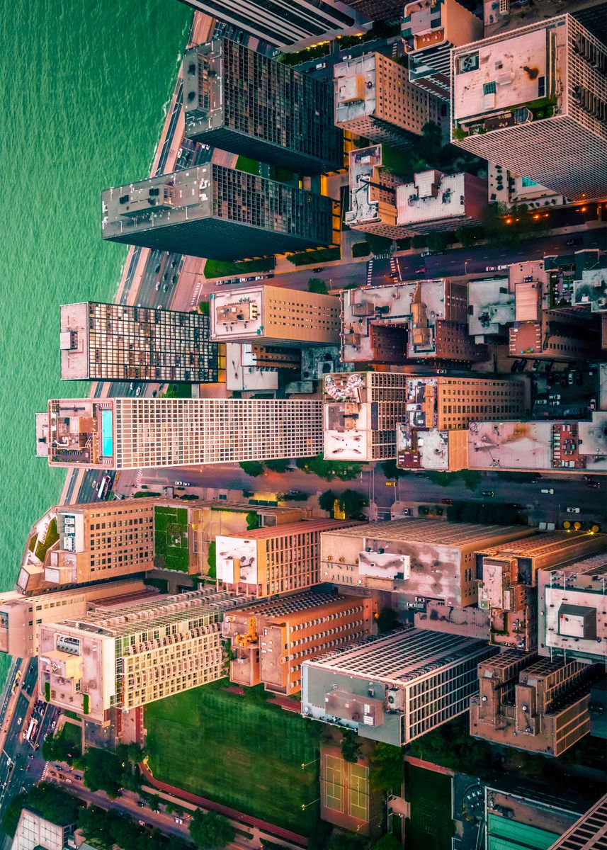 'World From Above' Poster, picture, metal print, paint by Stunning ...