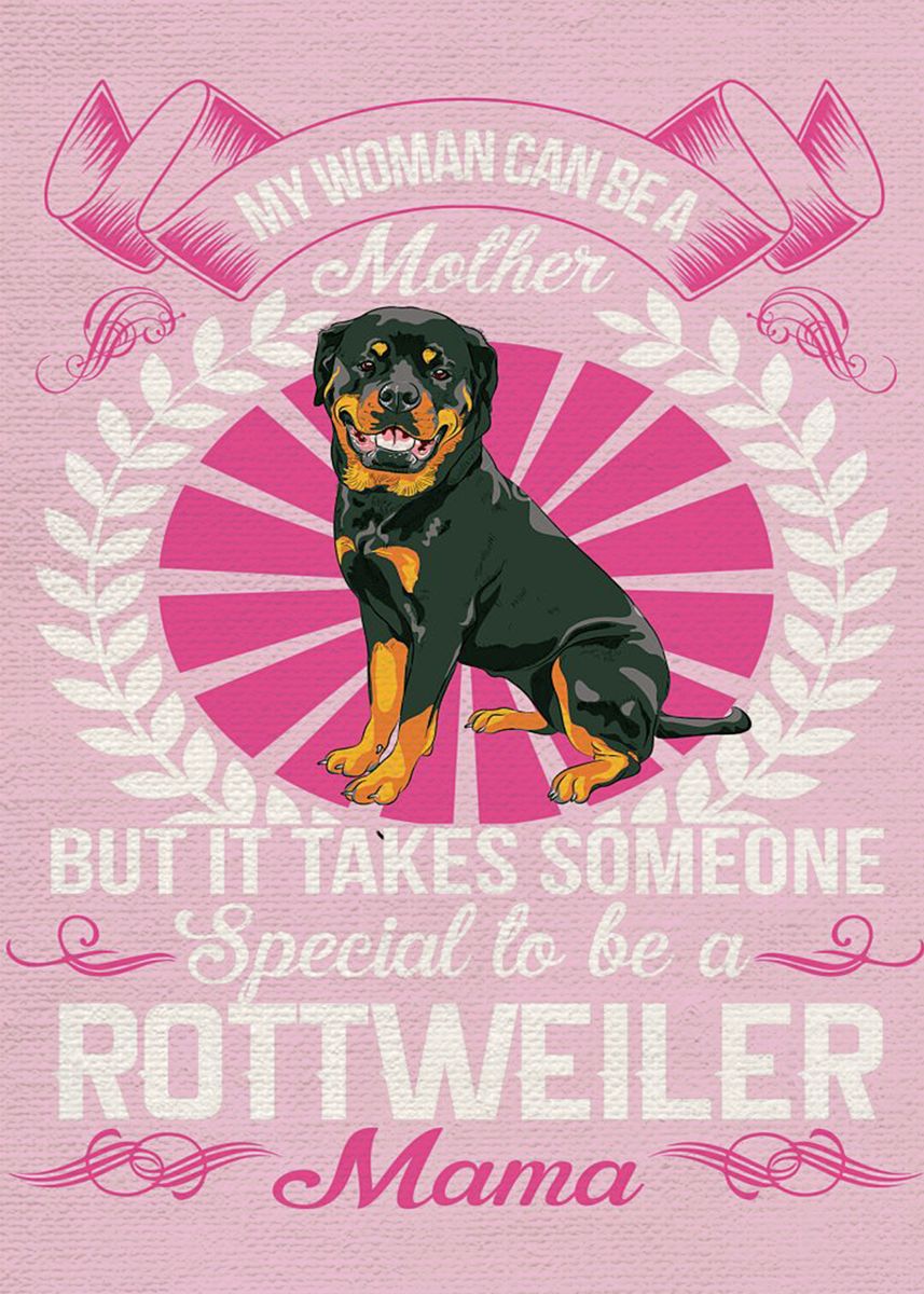 'Rottweiler Posters' Poster, picture, metal print, paint by Katty ...