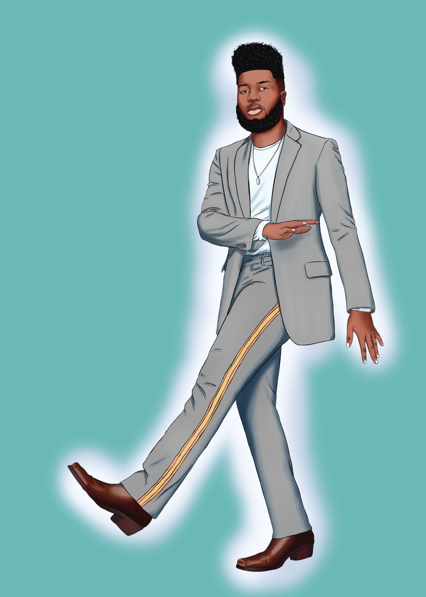 'Cartoon Khalid' Poster by Miguel Santana | Displate