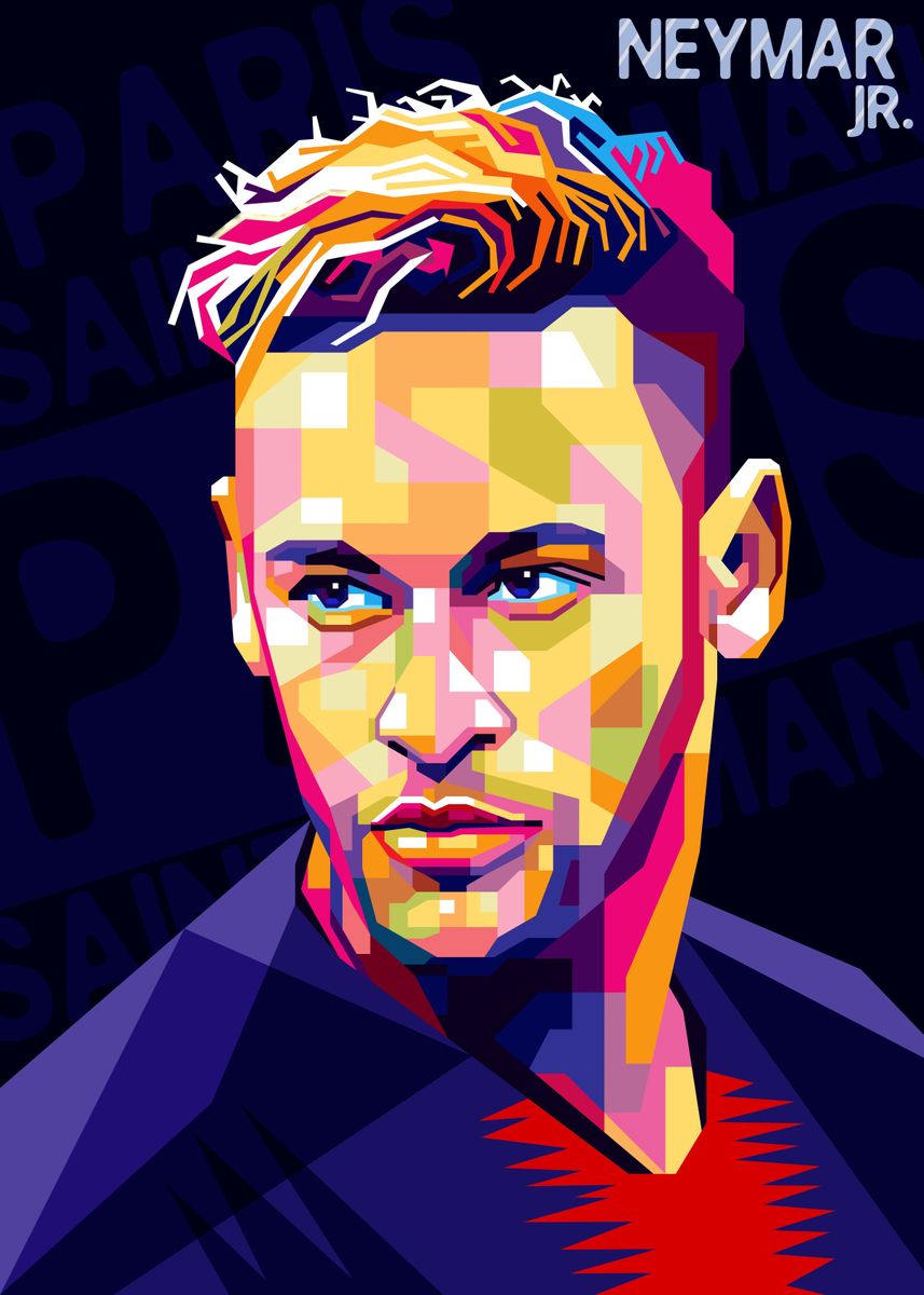 'Neymar Jr ' Poster, picture, metal print, paint by Cholik Hamka | Displate