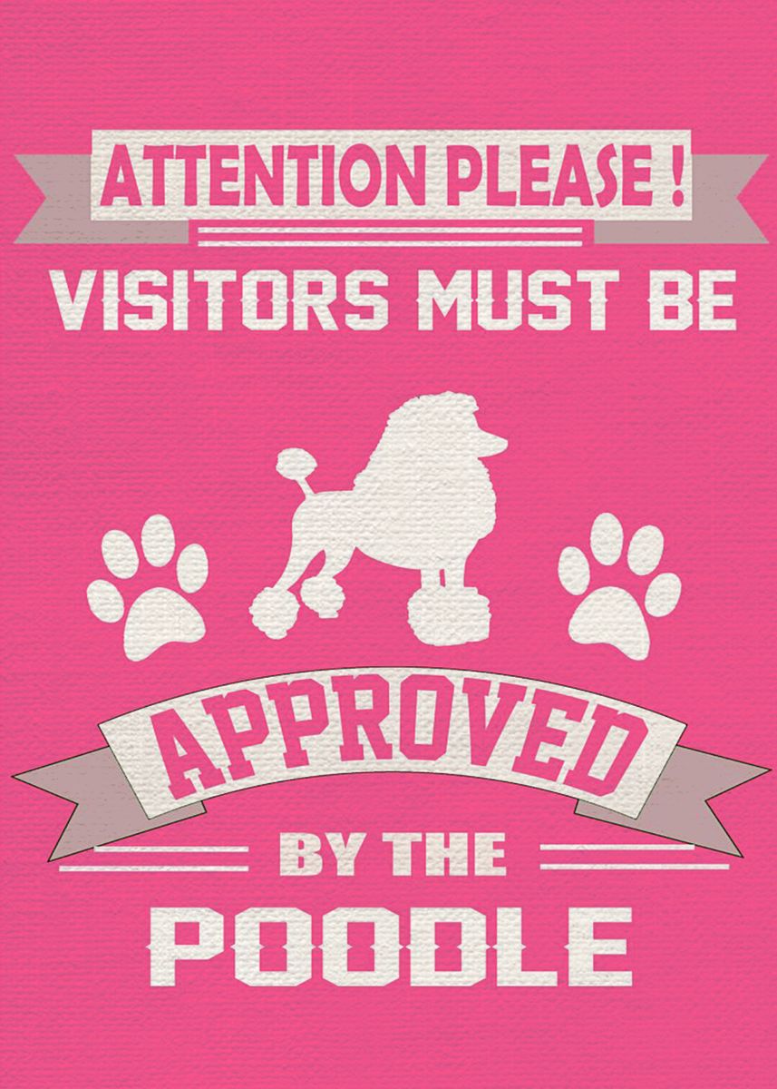 'Poodle art' Poster by kun bin | Displate