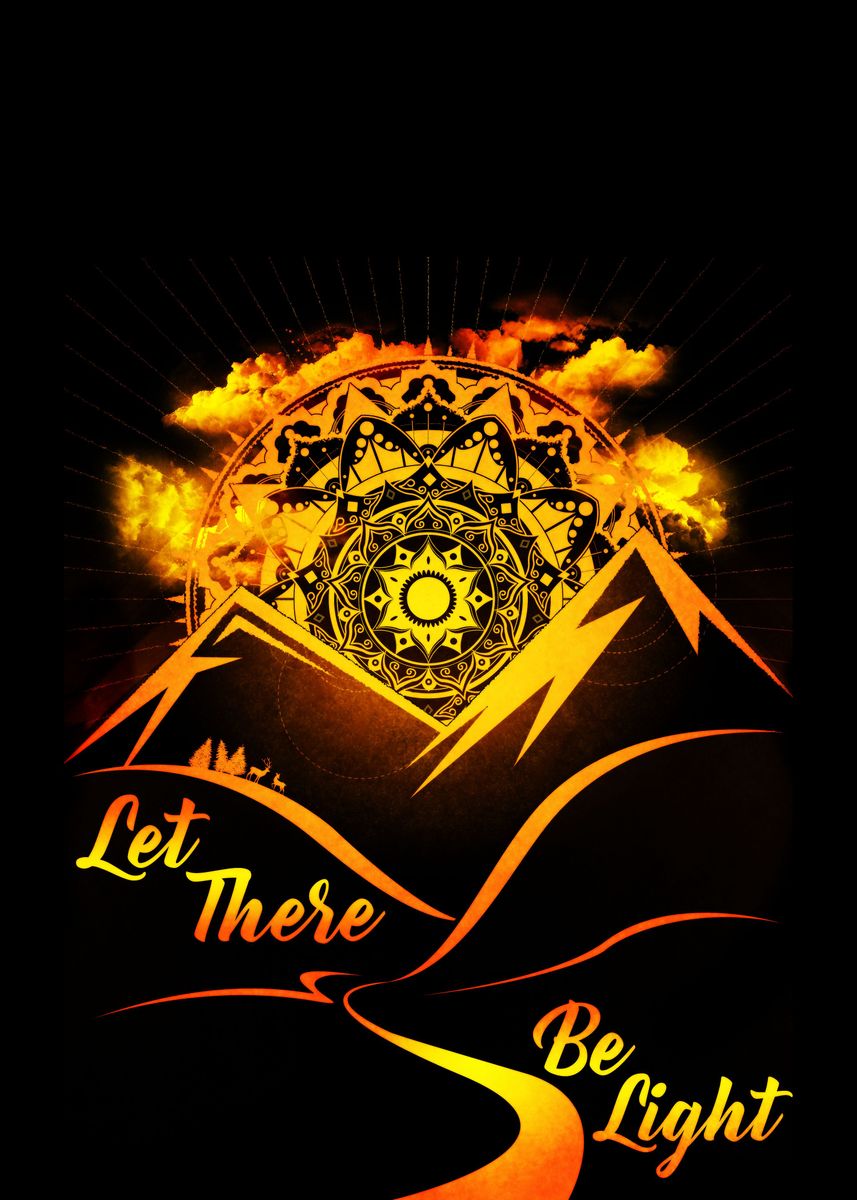 'Let there be light' Poster, picture, metal print, paint by Michael ...