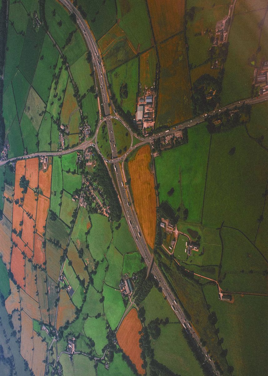 'World From Above' Poster by Stunning Wallpapers | Displate