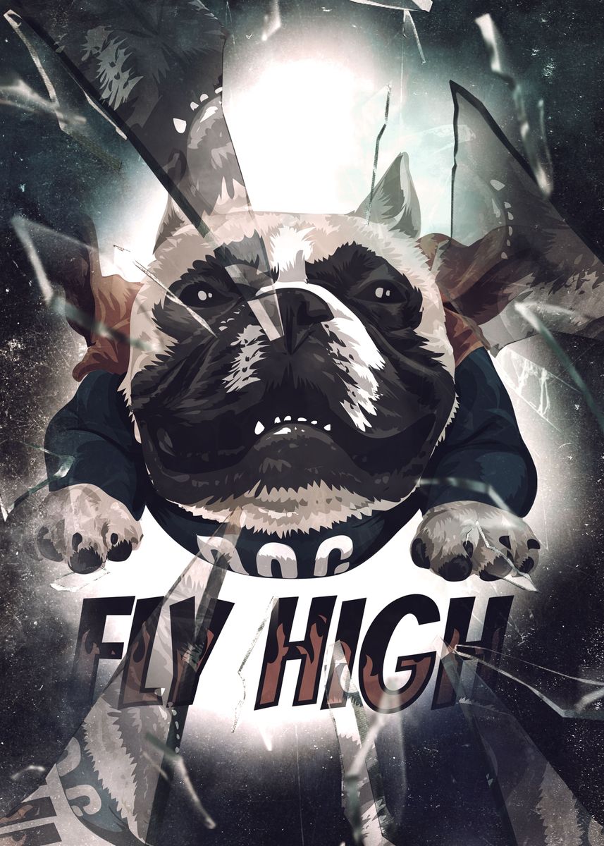 'Best Pug Poster 4 Wall Art' Poster by Brooke Stevenson | Displate