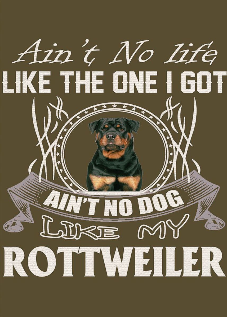 'Rottweiler Posters' Poster, picture, metal print, paint by Katty ...