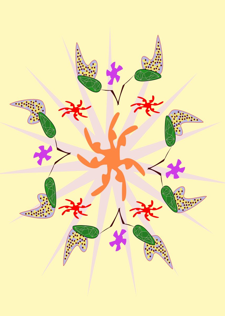 'Hashtag Flower Power' Poster, picture, metal print, paint by Fabqa ...