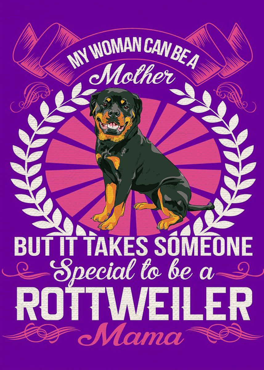 'Rottweiler Posters' Poster, picture, metal print, paint by Katty ...