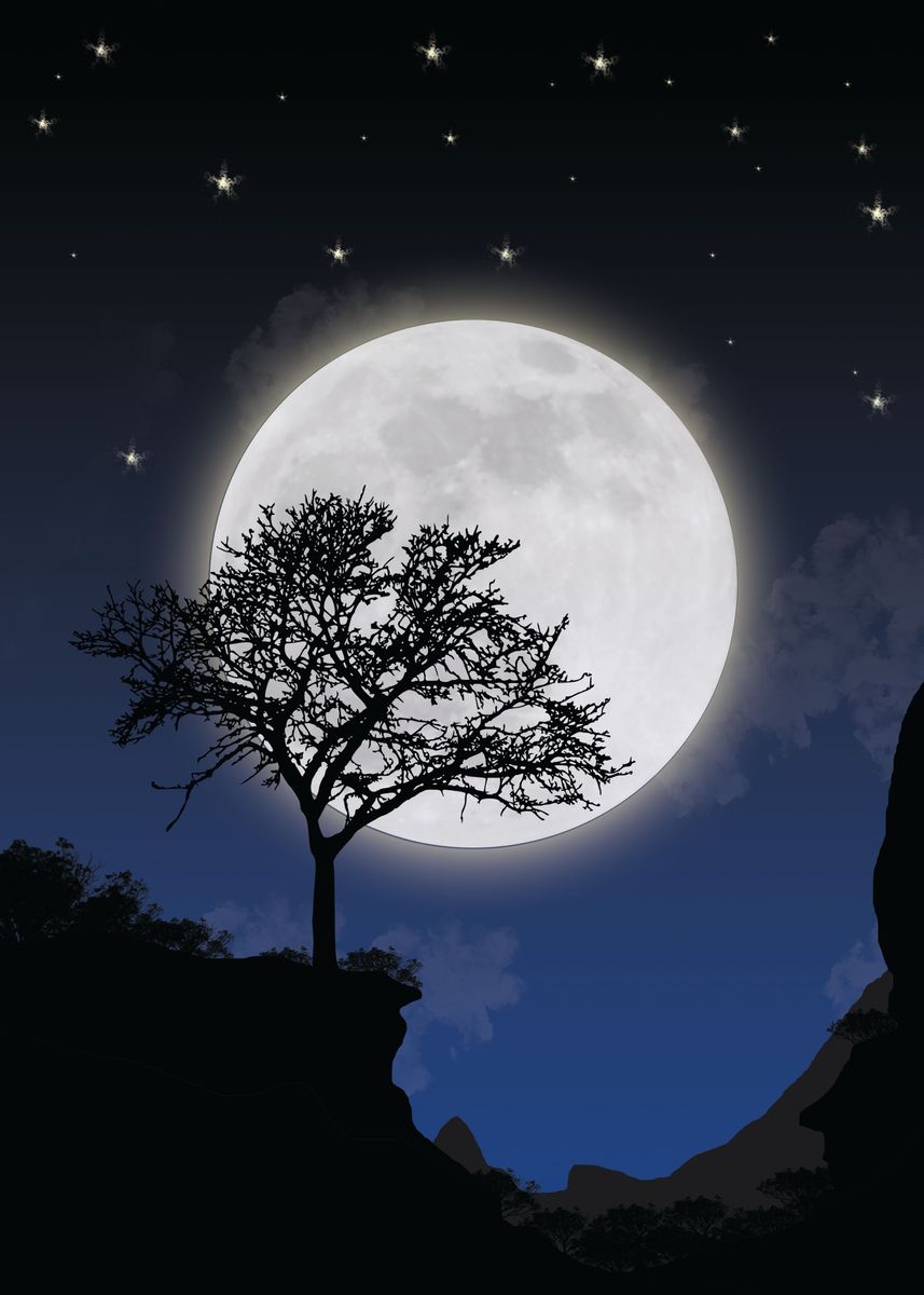 'night sky' Poster, picture, metal print, paint by tmknnthfdl | Displate