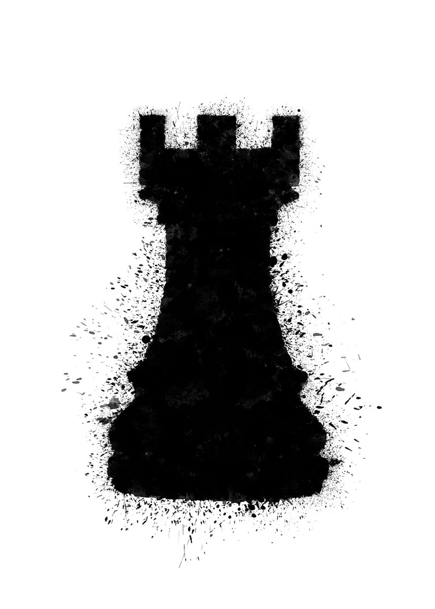 'Black Rook' Poster, picture, metal print, paint by Green Pete | Displate