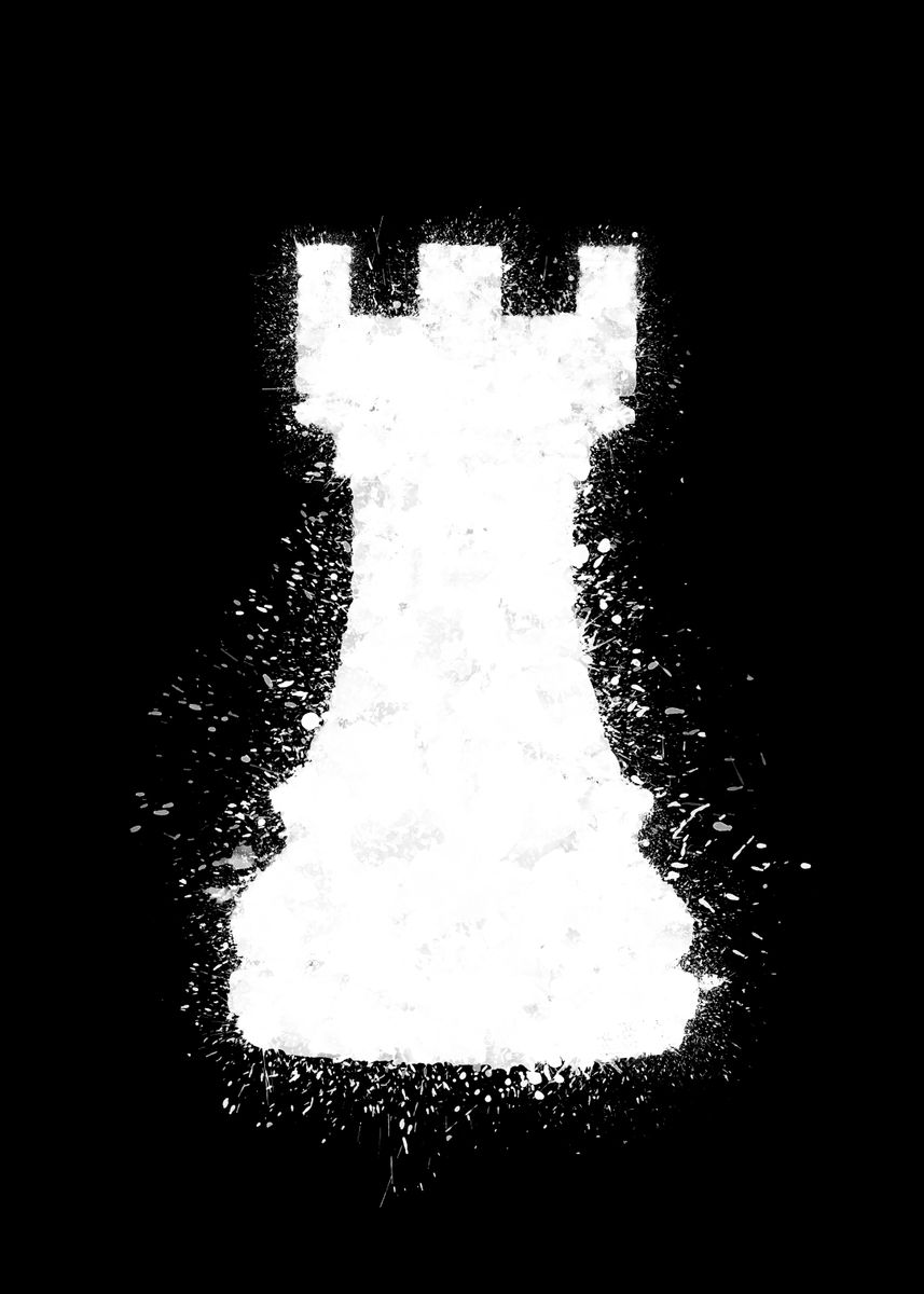 'White Rook' Poster, picture, metal print, paint by Green Pete | Displate