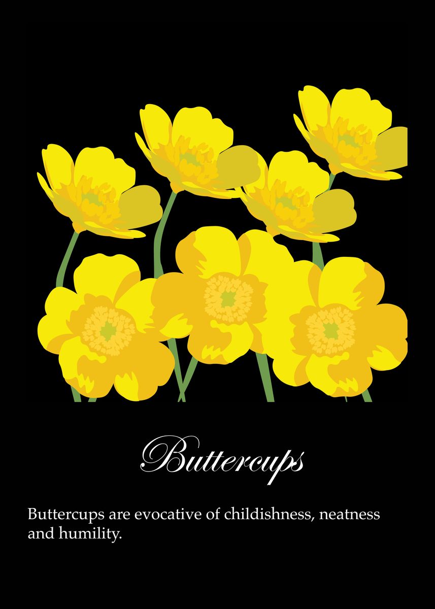 'Buttercups poster' Poster by Km3ellis | Displate