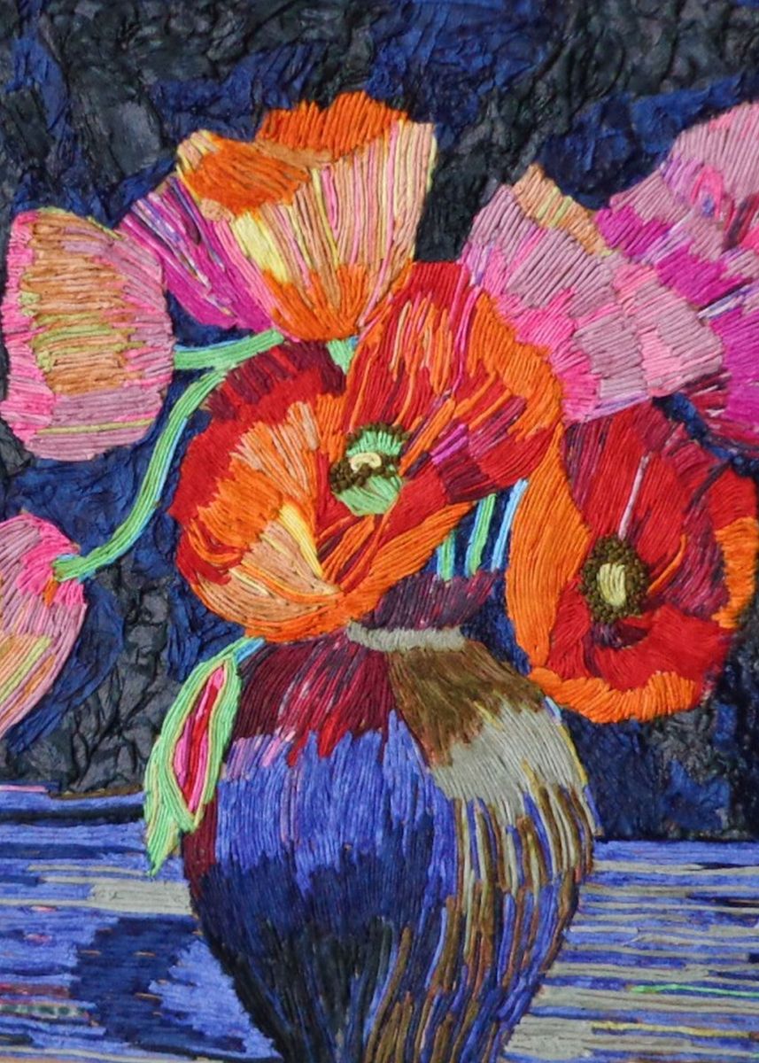 'Decorative poppies' Poster, picture, metal print, paint by arttatush ...