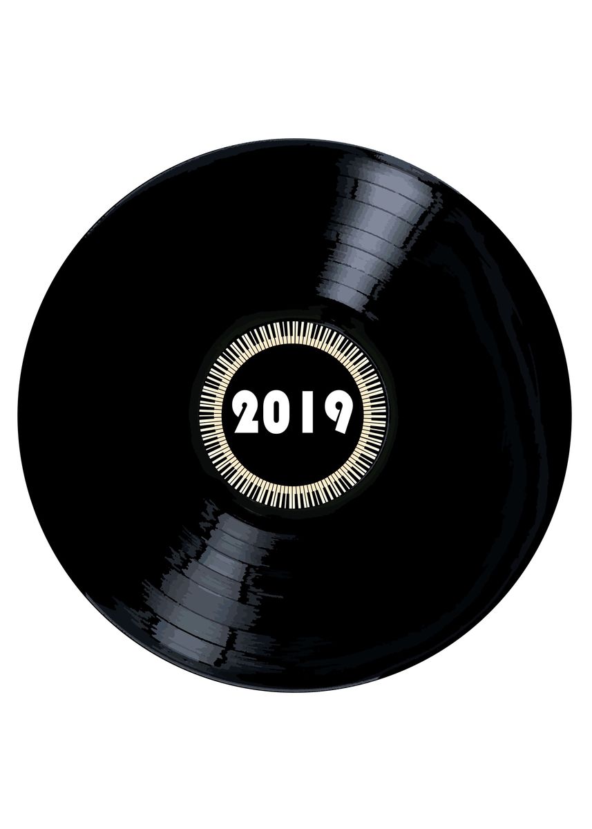 '2019 Long Player Record' Poster, picture, metal print, paint by ...