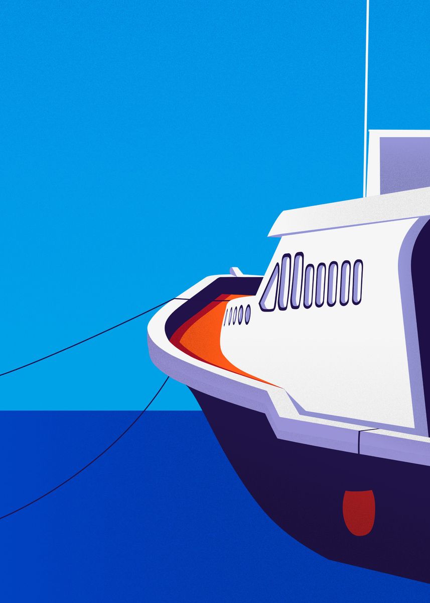 'Waterways' Poster, picture, metal print, paint by Cj Cawley | Displate