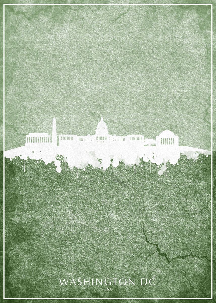 'Washington DC' Poster by Trần Văn Dũng | Displate