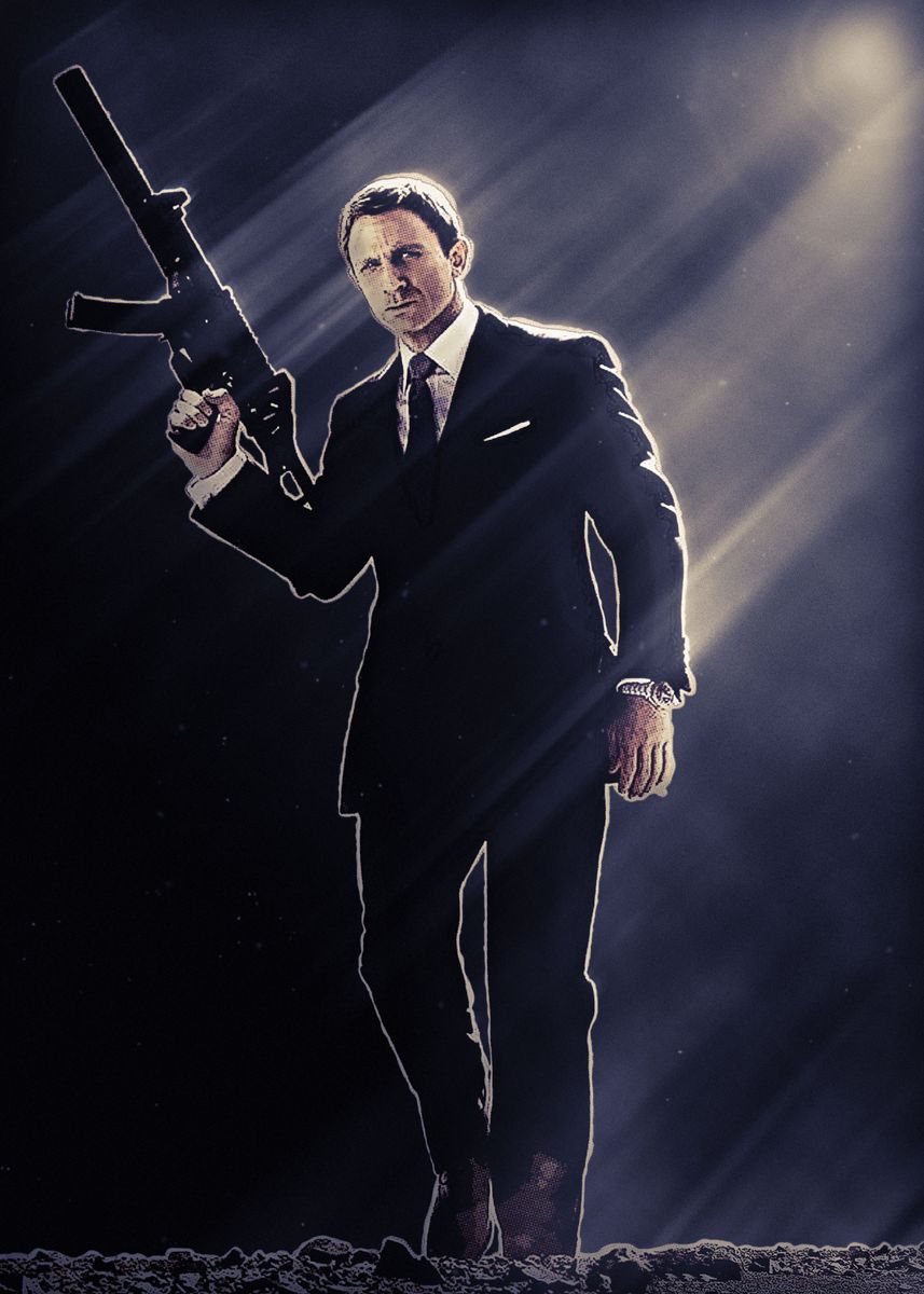'James Bond action' Poster, picture, metal print, paint by The Poster ...