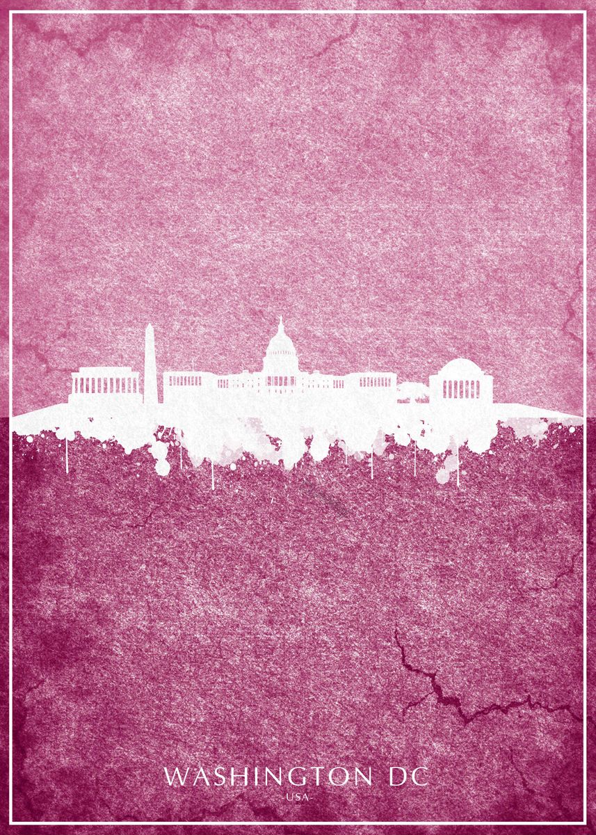 'Washington DC' Poster by Trần Văn Dũng | Displate