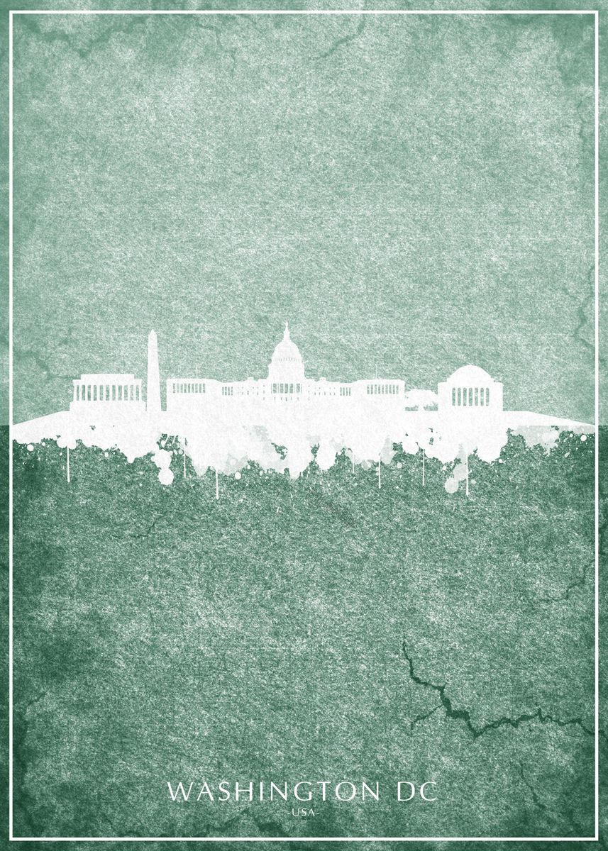 'Washington DC' Poster by Trần Văn Dũng | Displate