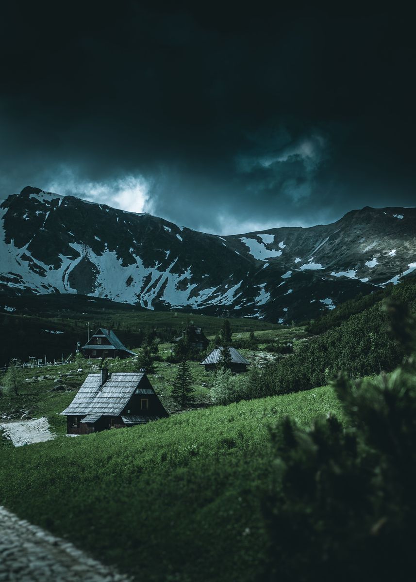 'The Hut' Poster, picture, metal print, paint by Adam Stolarczyk | Displate