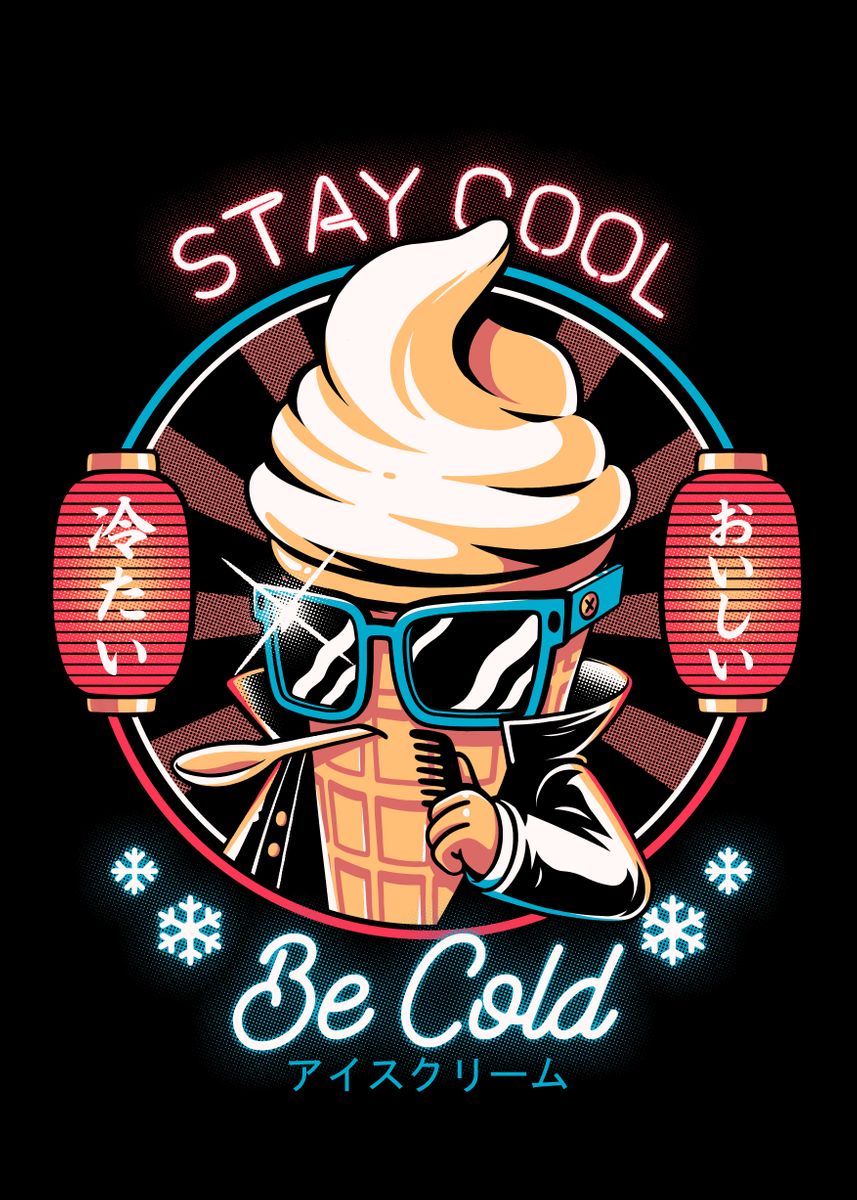 'BE COLD' Poster, picture, metal print, paint by Ilustrata | Displate