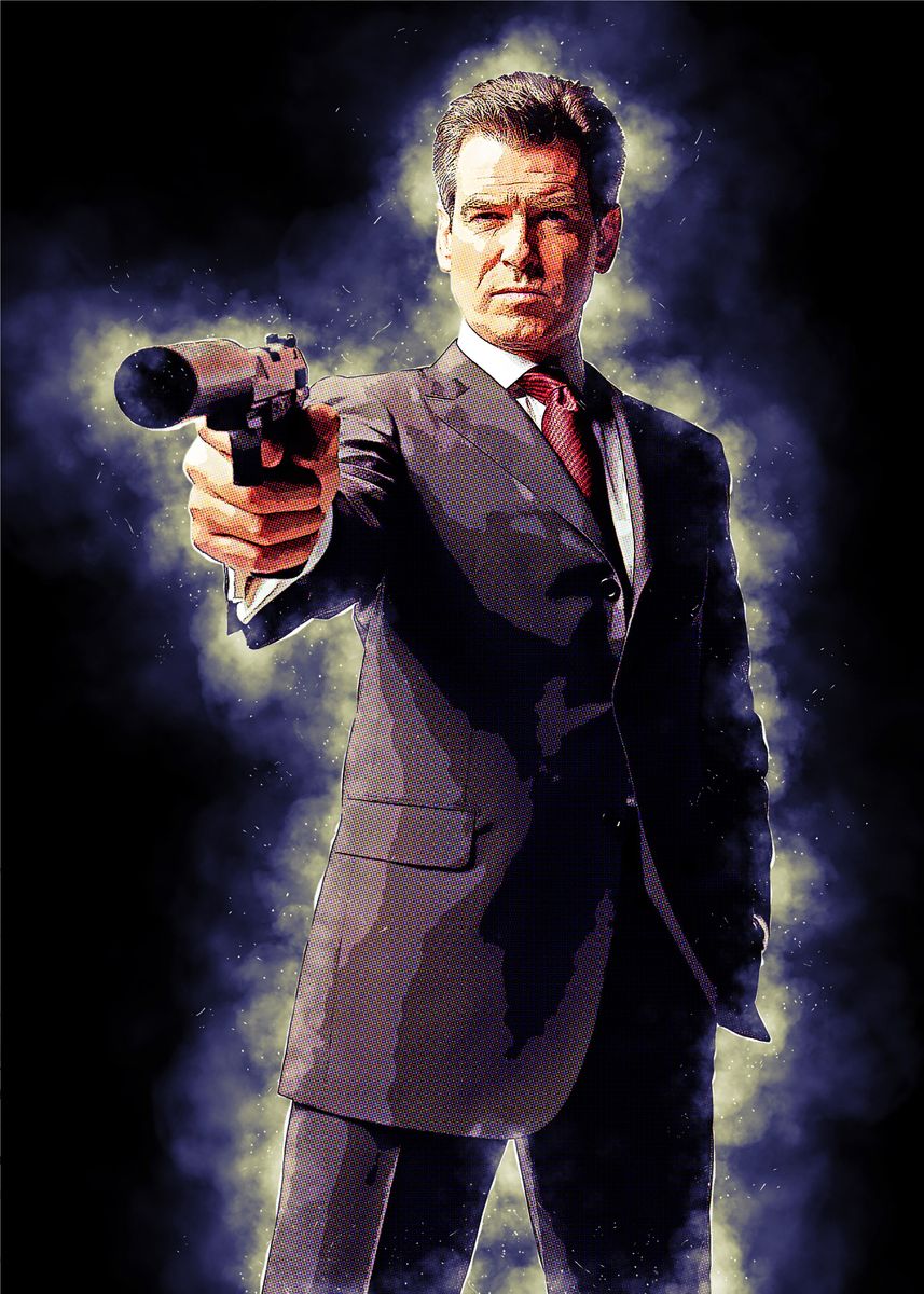 'GoldenEye' Poster, picture, metal print, paint by The Poster | Displate