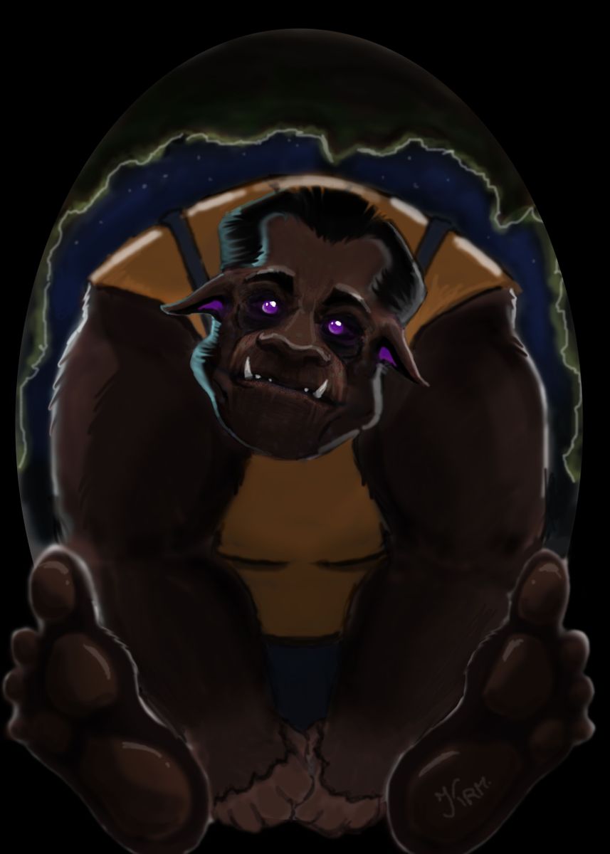 'GROGG the Giant' Poster, picture, metal print, paint by Keith Miller ...