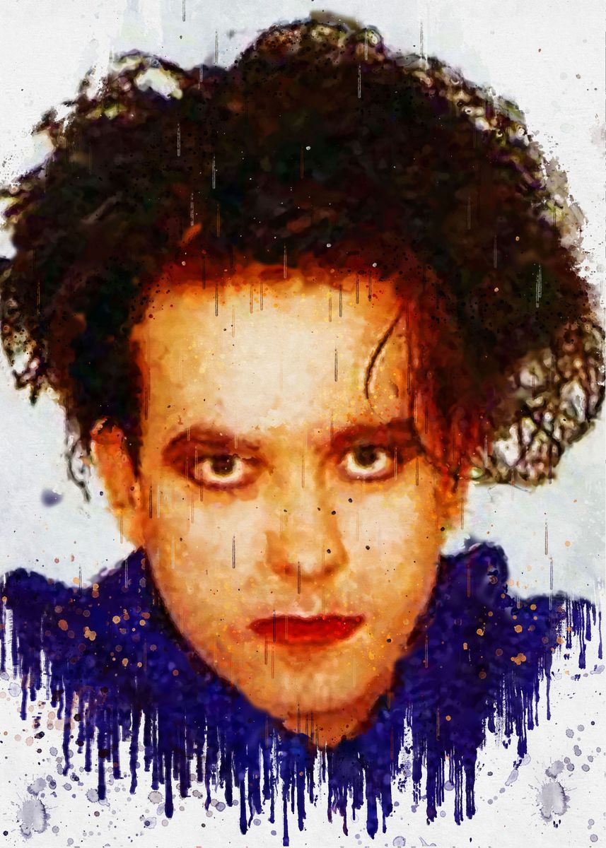'Robert Smith' Poster, picture, metal print, paint by The Poster | Displate