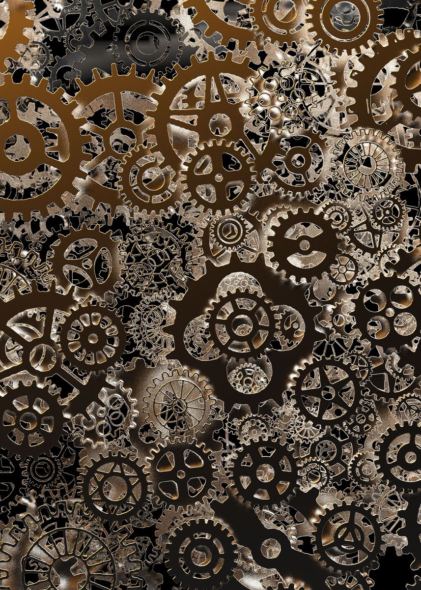 'Clockwork' Poster, picture, metal print, paint by Aivaras Grauzinis ...