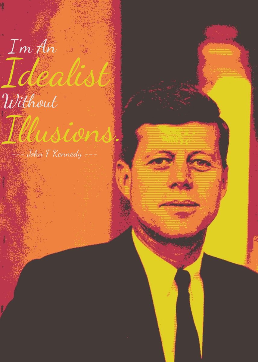 'John F Kennedy hope style' Poster, picture, metal print, paint by Best ...