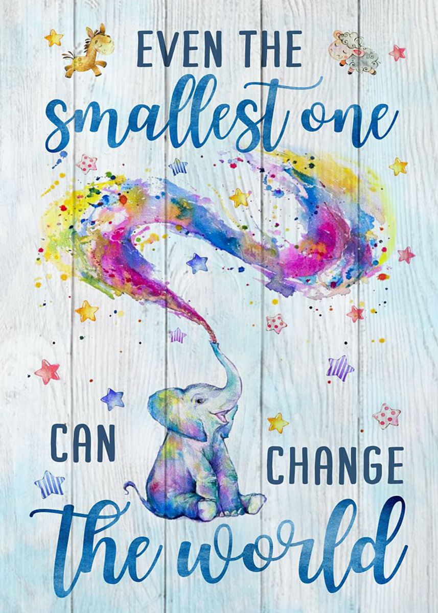 'CHANGE THE WORLD' Poster, picture, metal print, paint by KI RU | Displate