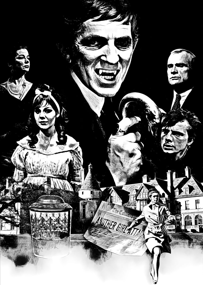 'Dark Shadows 1967' Poster, picture, metal print, paint by HereticTees ...