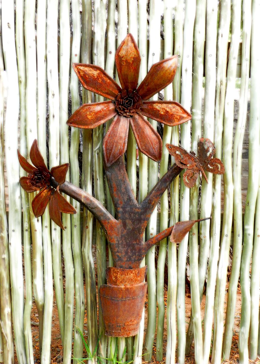 'Rusted flower' Poster, picture, metal print, paint by Charel ...