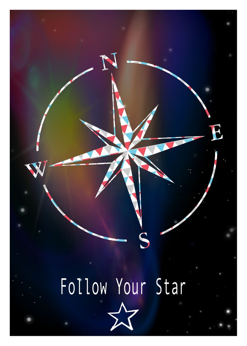 'Stars' Poster, picture, metal print, paint by GregPics | Displate