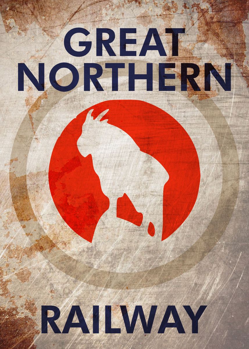 'Great Northern Railway 2' Poster, picture, metal print, paint by ...